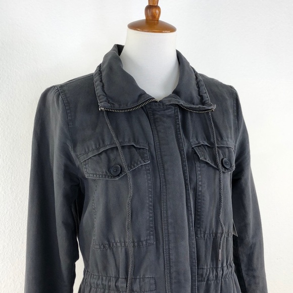 LOFT | Jackets & Coats | Loft Grey Canvas Field Jacket Coat | Poshmark